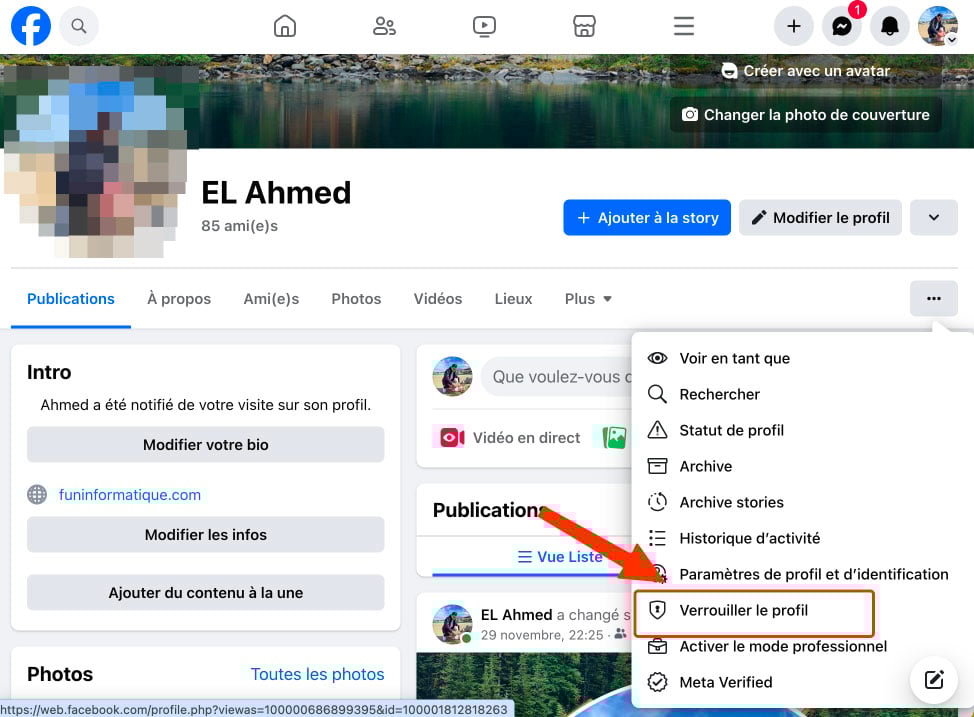 Comment verrouiller votre profil Facebook