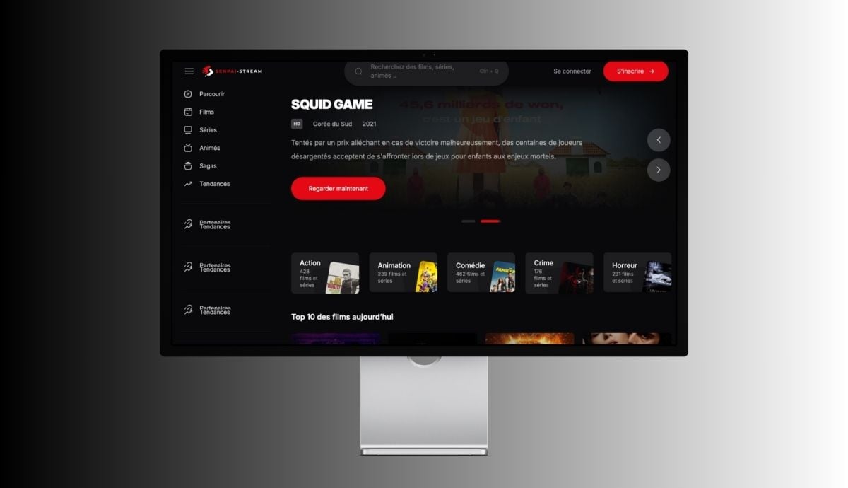 Senpai Stream, nouvelle adresse en date du 16 décembre 2025